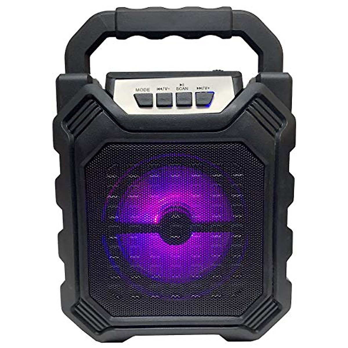 FM Radio TF/USB MP3 Player Bluetooth Portable Speaker Rechargeable-Black