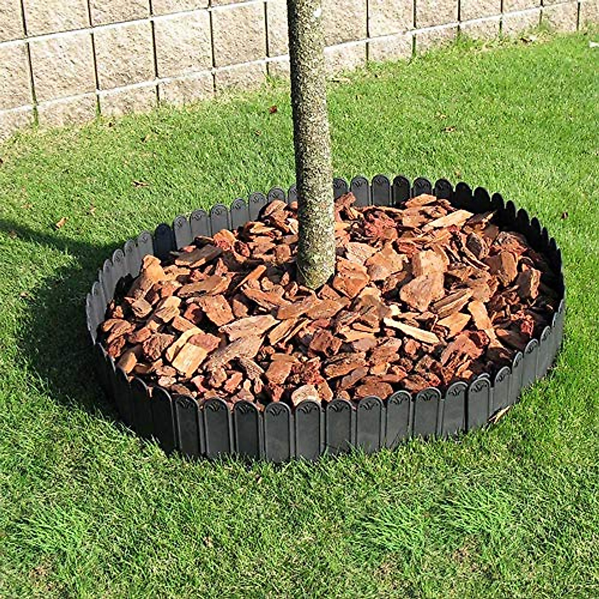 DSJGVN Garden, Wooden Border Fence, Fairytale Mini Garden, Privacy Fence Panel Fencing, Lawn Screening Border