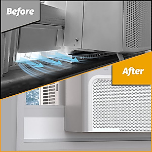 LBG Products Foam Block for U-Shape Window Air Conditioner Units,2 Pack Window AC Side Foam Block with Weather Seal Strip,Prevent Cold Air Leakage,Compatible with Midea Window AC Unit,Winter Summer