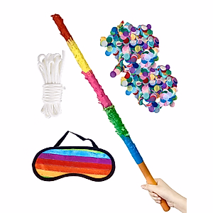 ZCFIFDGB 32-inch pinata sticks,pinata sticks that won't break,the quality is veryvery hard.kids can enjoy playing at the pinata party without worrying about it getting damaged.Pinata sticks kids love