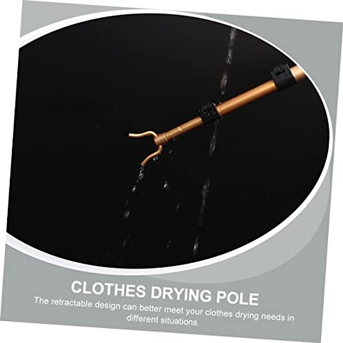 STOBAZA 1pc Clothes Rail Stainless Steel s Hooks Light Hanger Stainless Steel Hangers Shelf Closet Hanger Organizer Garment Pole Foldable Gripper Alloy Clothes Pole Simple Clothing Pole CD