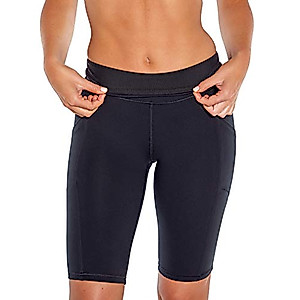 Marika Women's Standard Olivia High Rise Tummy Control Bermuda Short, Black, X-Large