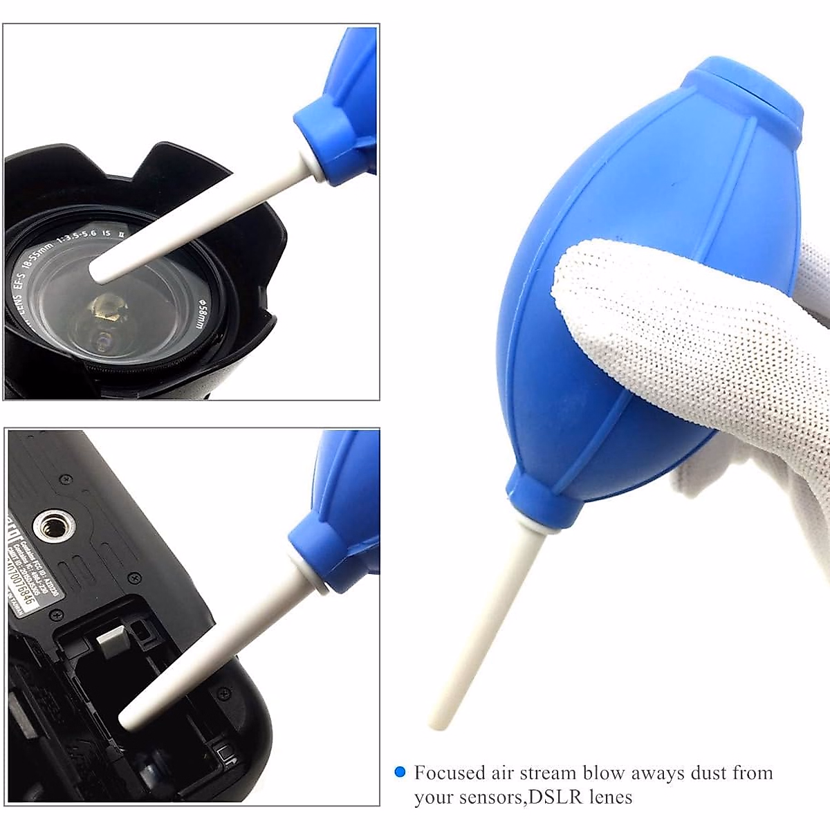 SANHOOII Camera Cleaning Kit for DSLR Mirrorless Cameras Sensor Cleaning and Lens Cleaning with Carry Bag for APSC-Camera