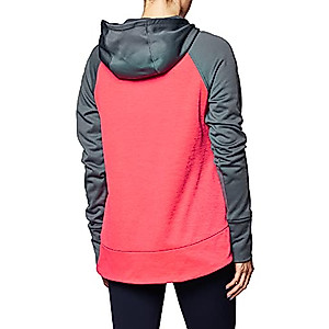 Hanes womens Sport Performance Fleece Pullover Hoodie Hoody, Dada Grey Solid/Razzle Pink Heather, Large US