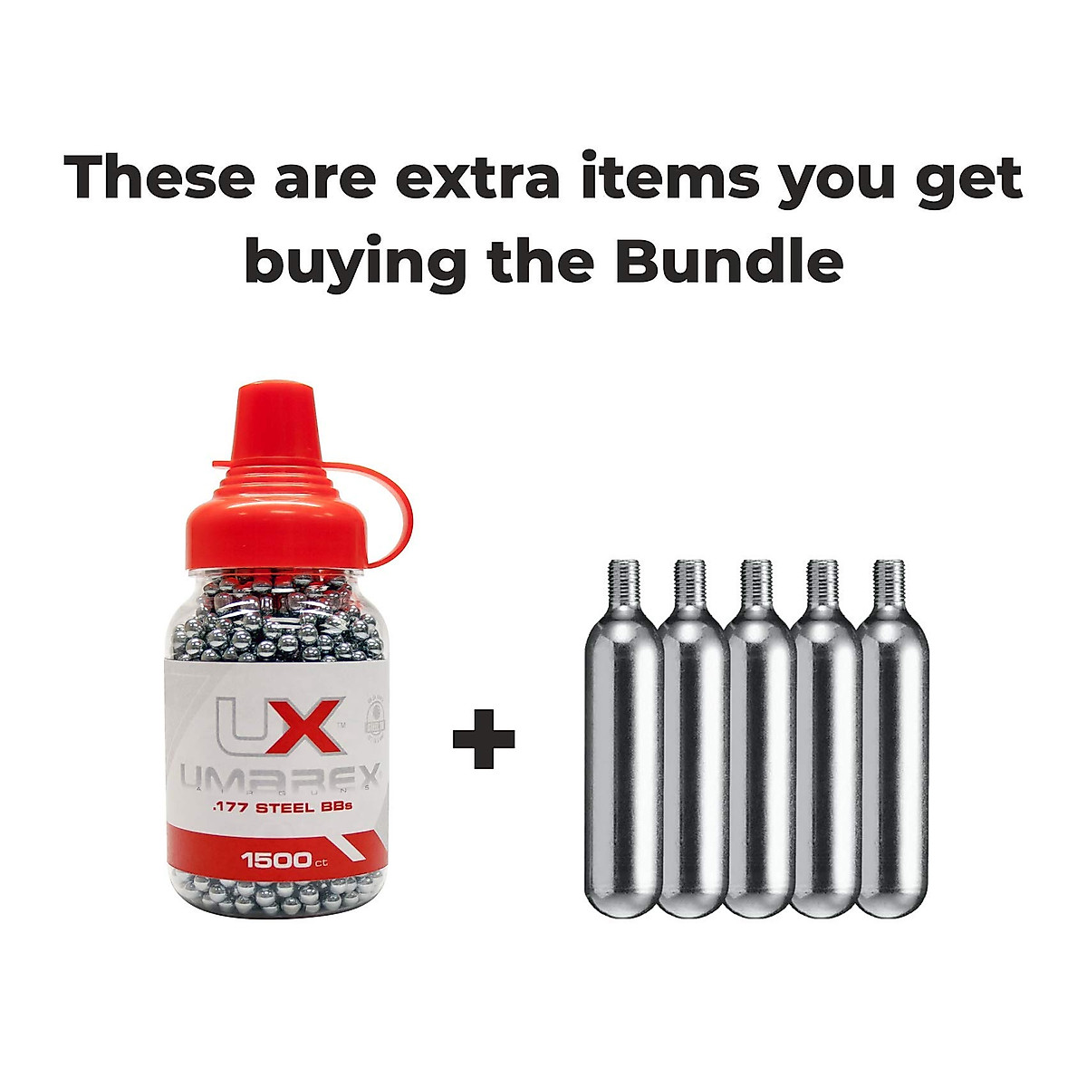 Wearable4U - Umarex Walther P38 Semi Auto CO2 Air Pistol BB Airgun Blowback Pistol Set with 5X 12gr CO2 Tanks and Pack of 1500 4.5mm (.177) Steel Umarex Precision BBS Bundle