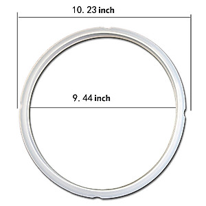 TamBee 8 Quart Pressure Cooker Silicone Sealing Ring Rubber Gasket Set Universal Replacement Floater and Sealer for Power Pressure Cookers Set of 9
