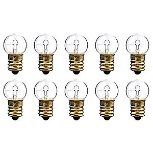 CEC Industries #509K Bulbs, 24 V, 4.32 W, E12 Base, G-6 Shape (Box of 10)