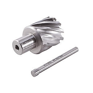 ACTOOL 1-7/16" Diameter × 1" Depth of Cut HSS ANNULAR Cutter with 3/4'' Weldon Shank