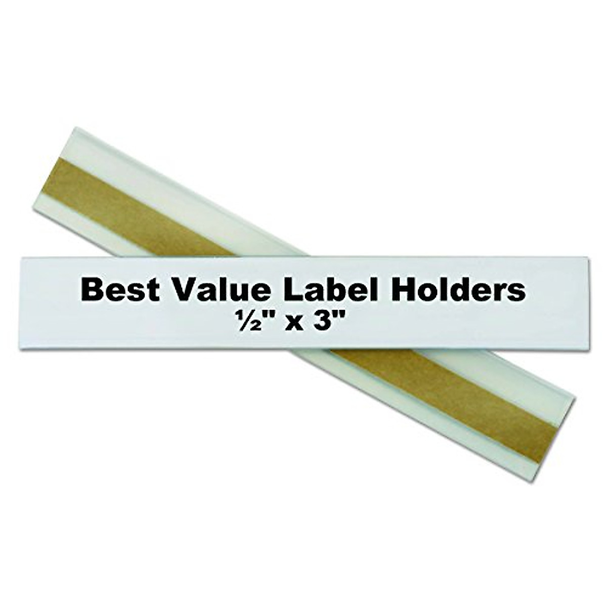 C-Line Self-Adhesive Label Holders, Top Load, 0.5 x 3, Clear, 50/Pack