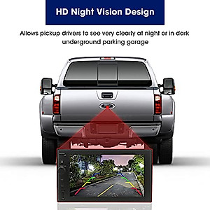 LEADSIGN Aftermarket Emblem Reverse Backup Camera for F150 F250 F350 F450 F550 (2004-2016)