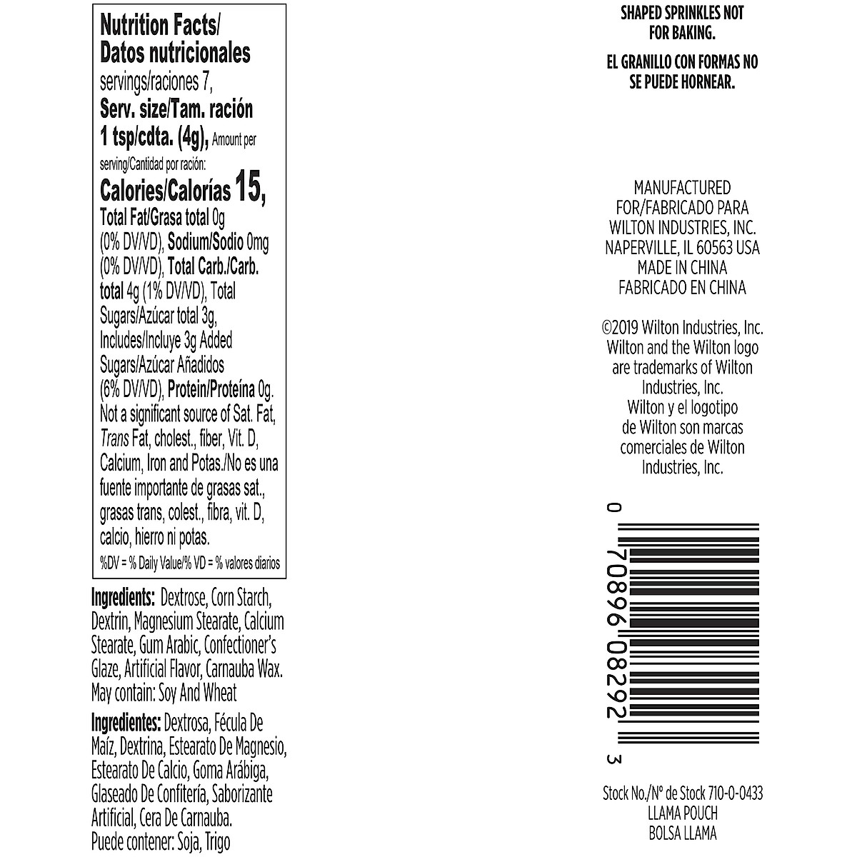 Food Items Sprinkles PRT, Cactus Party - Llama