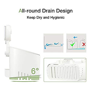 LUXEAR Shower Caddy Suction Cup NO-Drilling Removable Shower Shelf Powerful Heavy Duty Hold up to 22lbs with 4 pack update suction cup hooks shower suction hooks