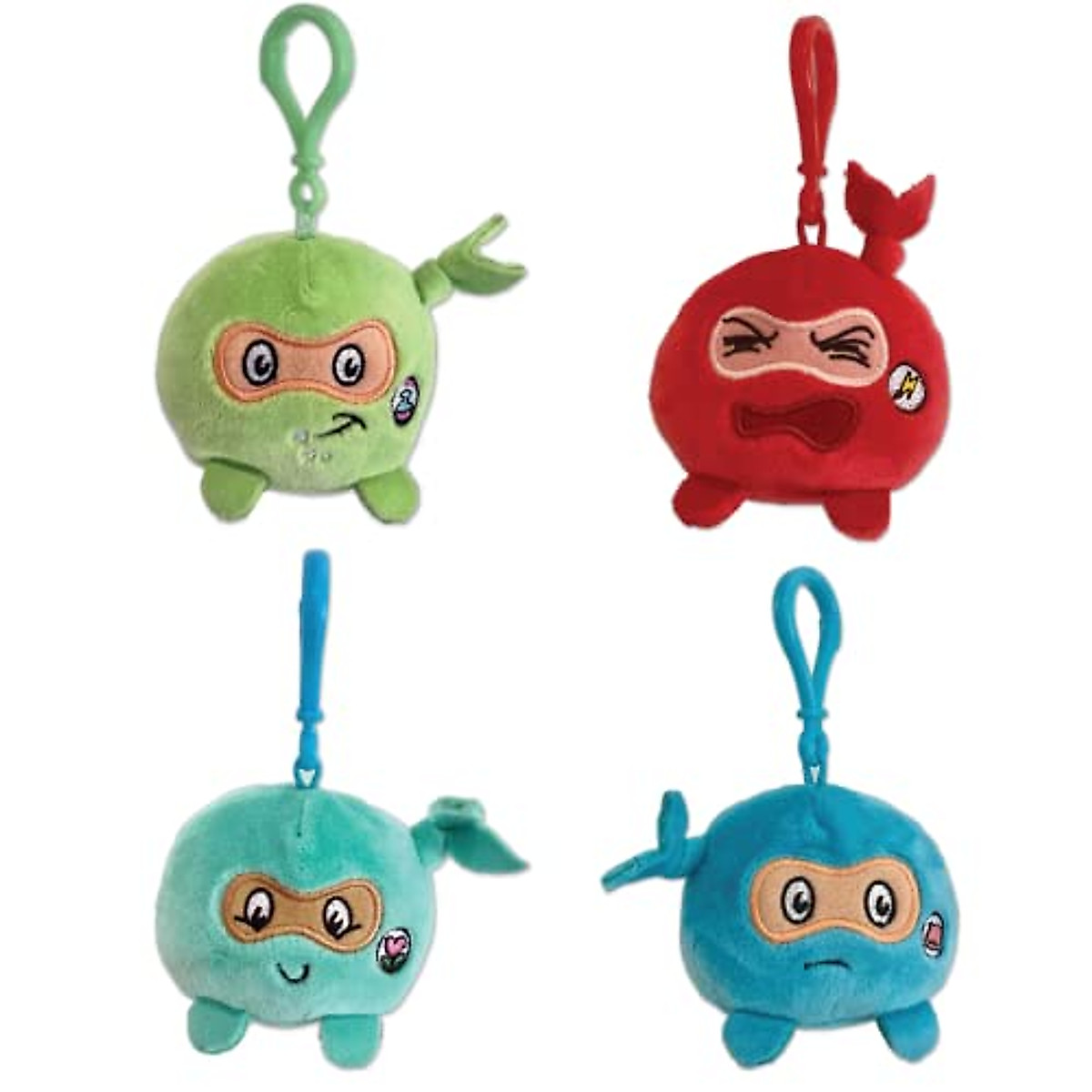 Ninja Life Hacks Emotions and Feelings Toy Book Box Gift Set (Plush Toys 1-8: Angry Ninja, Positive Ninja, Kind Ninja, Helpful Ninja, Inventor Ninja, Grumpy Ninja, Lazy Ninja, Earth Ninja)