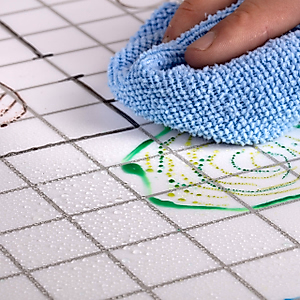 Double-Sided Role Playing RPG Game Mat- Reversible Silicone Battle Matte Grid w Hexes and Squares- XL 20"x20"-Foldable, Rollable, Wet Eraseable - Made for D&D Dungeons Dragons, Pathfinder and More