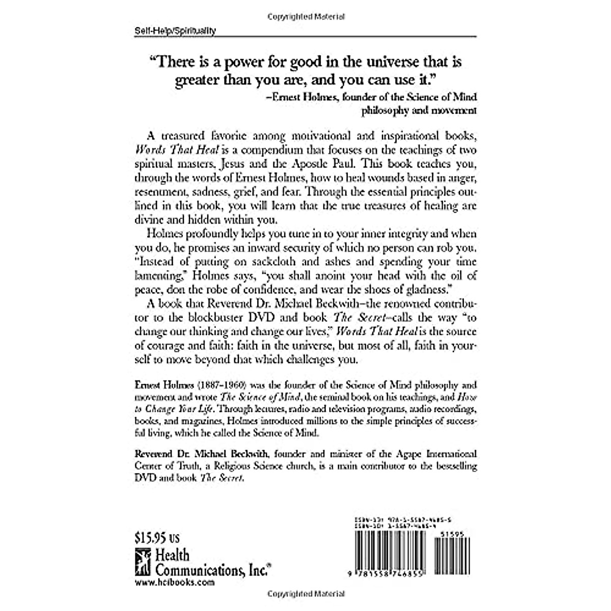 Words That Heal Today: An Inspirational, Life-changing Classic from the Ernest Holmes Library