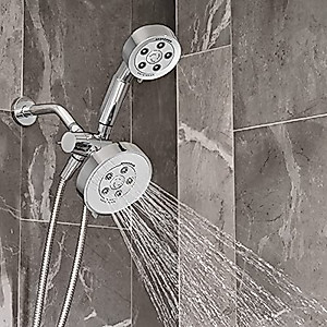 Neo Anystream VSR-233010 6-Spray Polished Chrome Dual Shower Head 2.5-GPM (9.5 LPM)