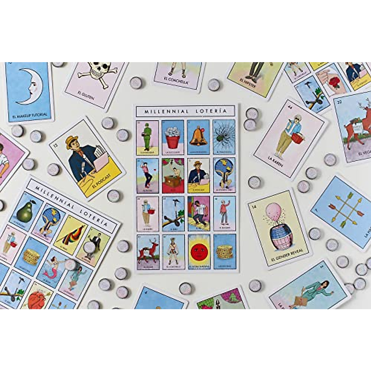 Blue Star Press Millennial Loteria Game: Family Fiesta Edition Mexican Bingo