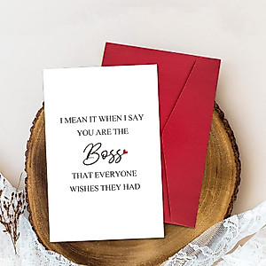 Ogeby Funny Boss Birthday Cards Gifts for Boss Women Men, Happy Boss’s Day Card Gifts for Him Her, You Are the Boss That Everyone Wishes They Had