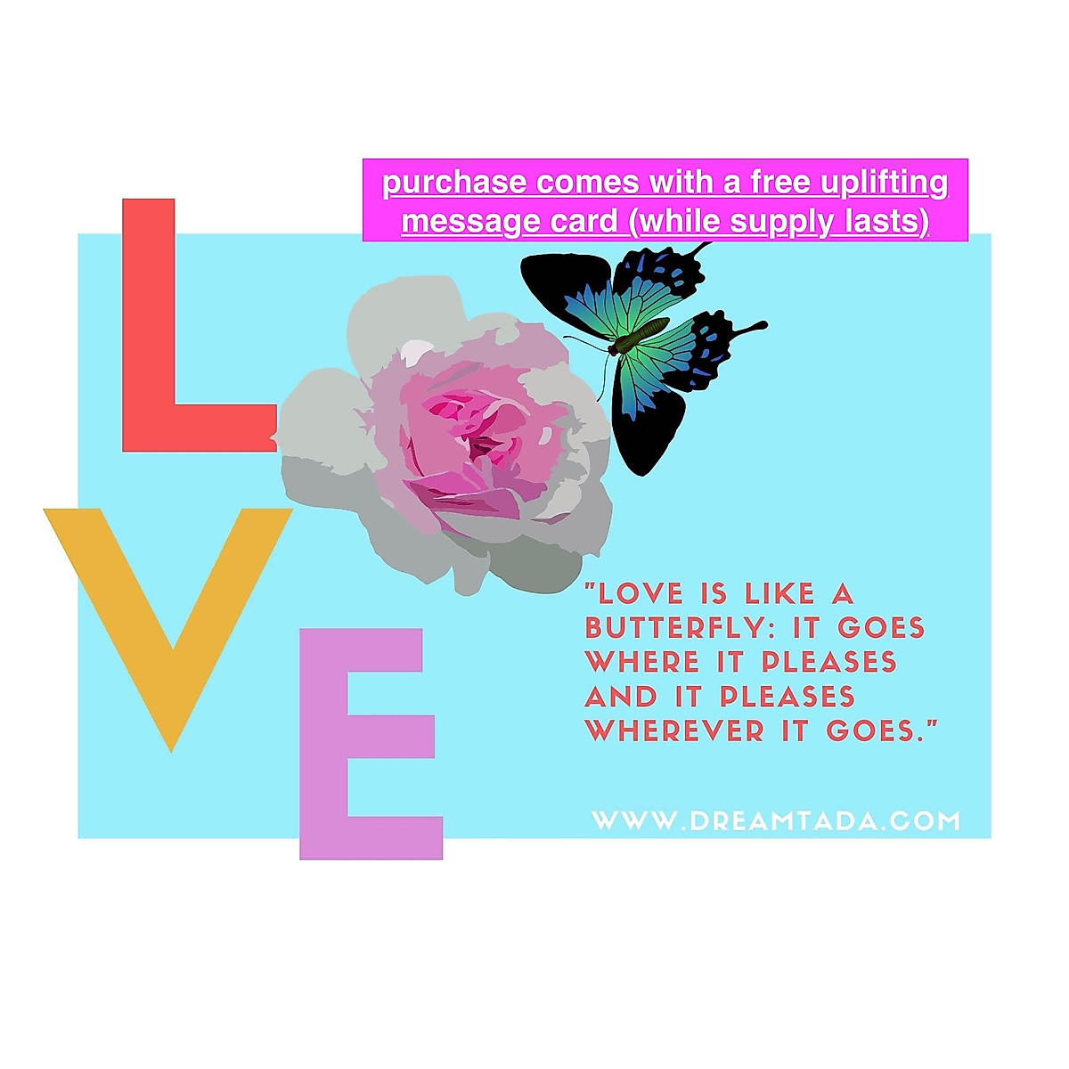 Dream Tada Cinderella Room Decorations, Girl's Bed Canopy - Kid's Glow in The Dark Butterflies Netting, Fit Twin Full Queen, DIY Kit Make a Wish As You Place Each Butterfly