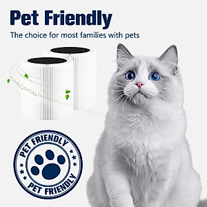 Blue Pure 311 AUTO Filter Replacement for Blue Pure 311 AUTO Air Puri-fier, H13 True HEPA Filter and Activated Carbon Filter Pack of 3 By Improvedhand