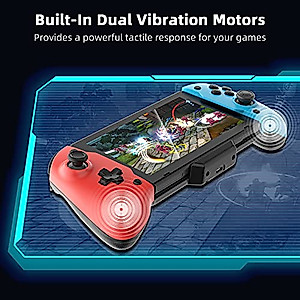 NexiGo Switch Controller for Handheld Mode, Ergonomic 6-Axis Gyro and Dual Motor Vibration Controller for Nintendo Switch, Compatible with All Games of Switch, Not for OLED, Classic
