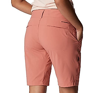 Columbia Women's Saturday Trail Long Short, Dark Coral, 12