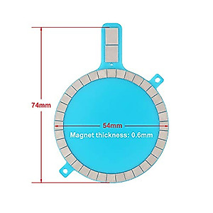 Mag Safe Case Magnet Sticker XZC 2Pcs Strong Magnetic Wireless Charging Magnet Mag Safe Sticker Magnet Circle for iPhone 12 Pro Max 12 Mini 11 Xs Xr 8 Mobile Phone Case