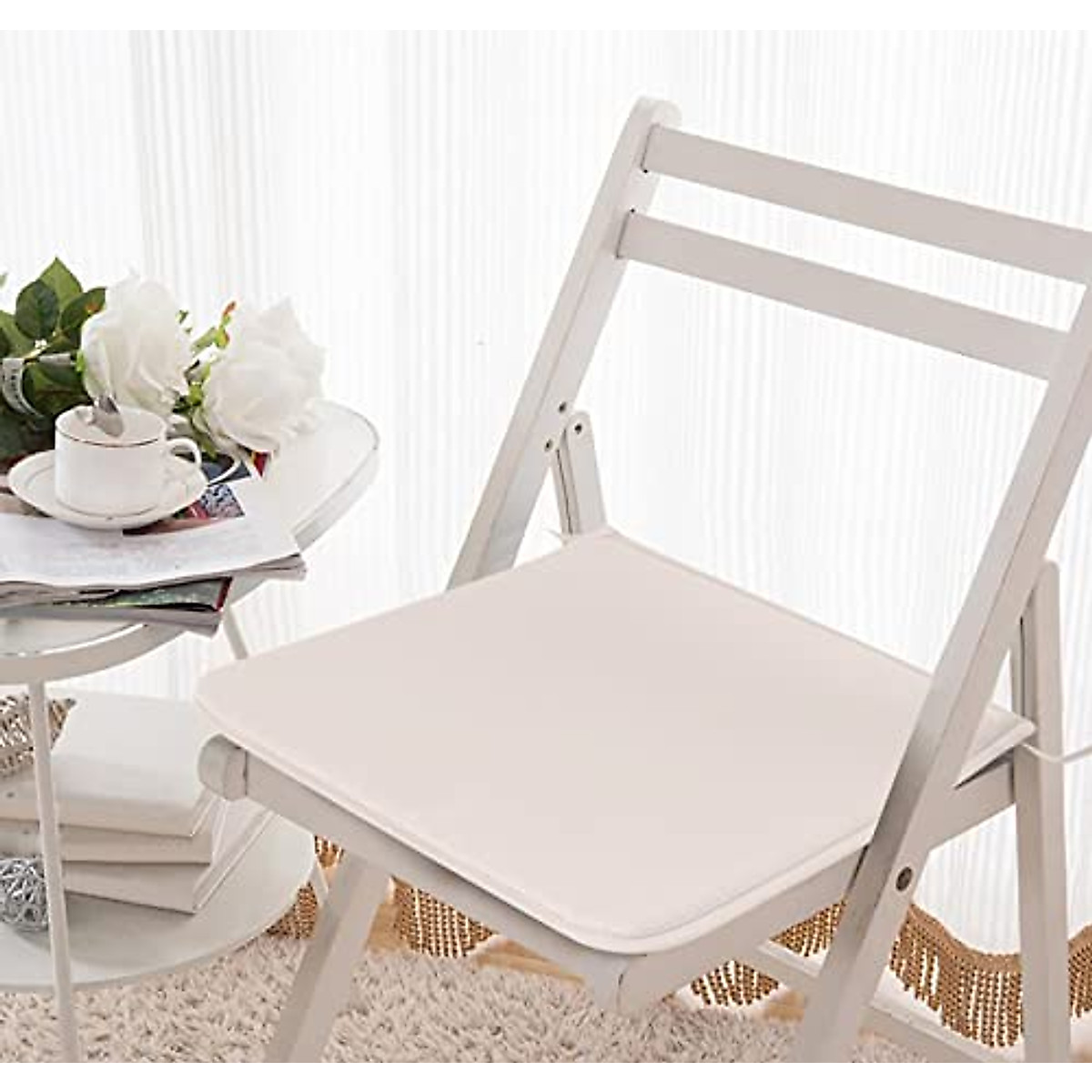 SKFVKAB Square Strap Garden Chair Pads Seat Cushion for Outdoor Bistros Stool Patio Dining Room Outdoor Seat Cushions