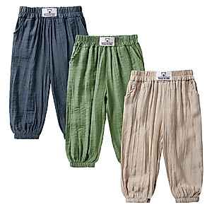 MYGBCPJS Little Girls Blue Jeans Outfit Kids Bell Bottoms Elastic Waist Denim Pants