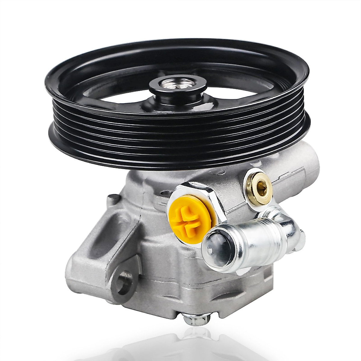 WMPHE Power Steering Pump with Pulley Compatible with Buick Enclave GMC Acadia 2008 to 2017, Chevy Traverse 2009 to 2017, Saturn Outlook 3.6L V6 2007 to 2010, Replacement for 20-2403, 96-2403