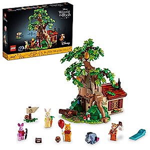 LEGO Ideas Disney Winnie The Pooh 21326 Building Set - Home Décor Collectible Gift with Piglet Minifigure and Eeyore Figure, Pooh Bear House Opens for Easy Access, Classic Display Model for Adults