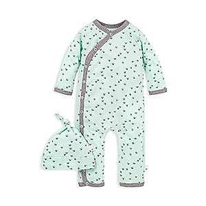 Burt's Bees Baby Baby Boy's Romper Jumpsuit, 100% Organic Cotton One-Piece Coverall, Tweet Feet, 6 Months