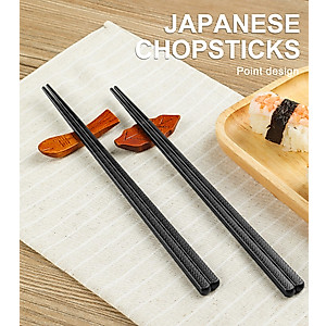 LOROTOCO 50 Pairs Chopsticks | Reusable | Dishwasher Safe | Bulk | Fiberglass | Adults | | Commercial - （9.45in）