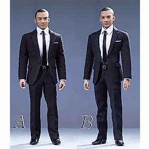 HiPlay 1/6 Scale Figure Doll Clothes, Shirt+Coat+Pants+Shoes Suit, Outfit Costume for 12 inch Male Action Figure Phicen/TBLeague CM085(Blue)