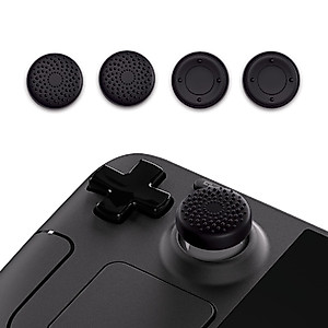 PlayVital Thumb Grip Caps for Steam Deck LCD, for PS Portal Remote Player Silicone Thumbsticks Grips Joystick Caps for Steam Deck OLED - Raised Dots & Studded Design