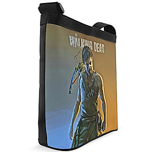 Psylocke Fashion Casual and Popular Female Sling Bag Crossbody Bag Shoulder Bag with The Walking Dead Daryl Dixon Print