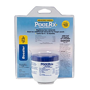 Pool RX 332001 PoolRX+ Booster Blue Swimming Pool Algaecide, Single Unit