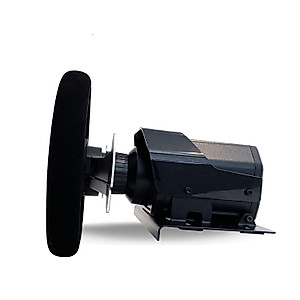 GTR Simulator RS30 Ultra Force Feedback Driving Racing Wheel Suede Leather Cover Instant Gear Shifters with V3 Responsive Adjustable Metal Base 2-Pedals for PC