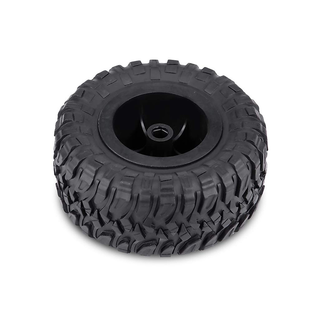 4PCS 1/16 RC Crawler Truck Rubber Tires, Big Grip Remote Control Off Roader Car Sipe Tire 7cm / 2.76inch Diameter