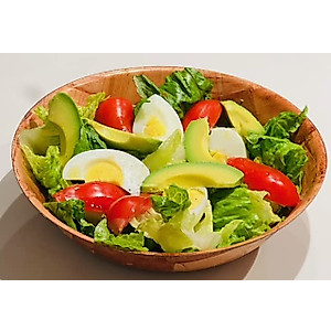 United Brands USA Wood Wooden Salad Bowl Set 6 (8 inches)