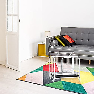 Crate Pans Pet Training Trays 2Pcs Pet Proof Plastic Pan, Pet Cage Accessories Replacement Trays for Cat Cages Easy- to- Clean Plastic Trays for Cat Cages- Black Replacement Pan Pet Pet Tray