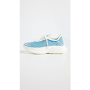 APL: Athletic Propulsion Labs Women's Techloom Zipline Sneaker, Ivory/Coastal Blue, 8 Medium US