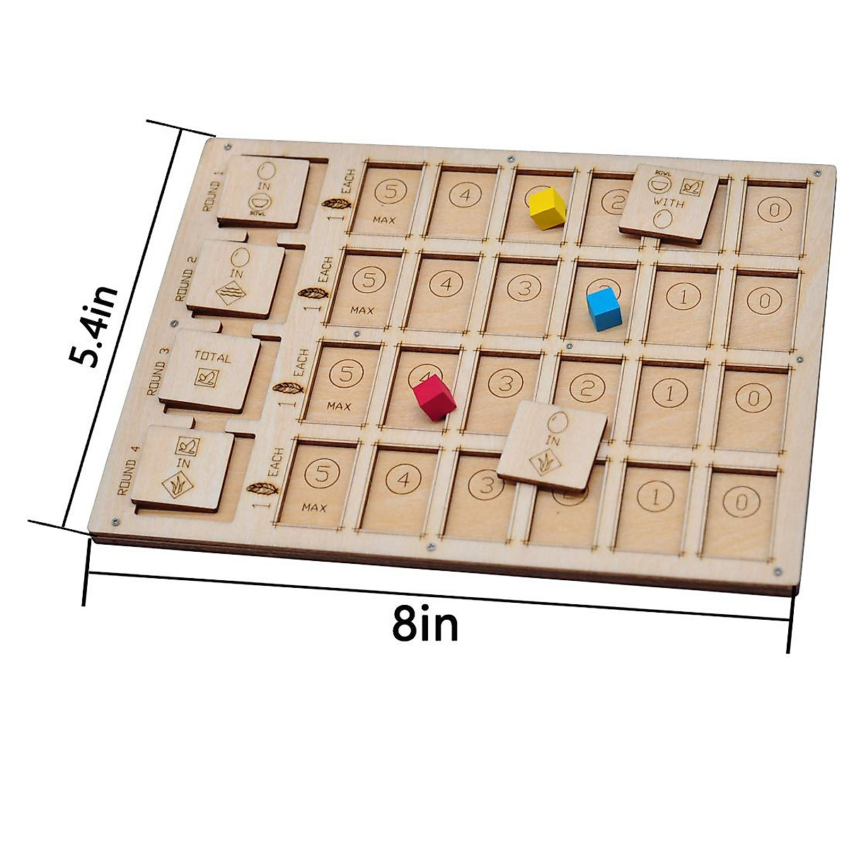 CZYY Wingspan Objective Scoreboard Wooden Laser Cut Goal Board