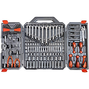Crescent 180 Piece Professional Tool Set in Tool Storage Case - CTK180