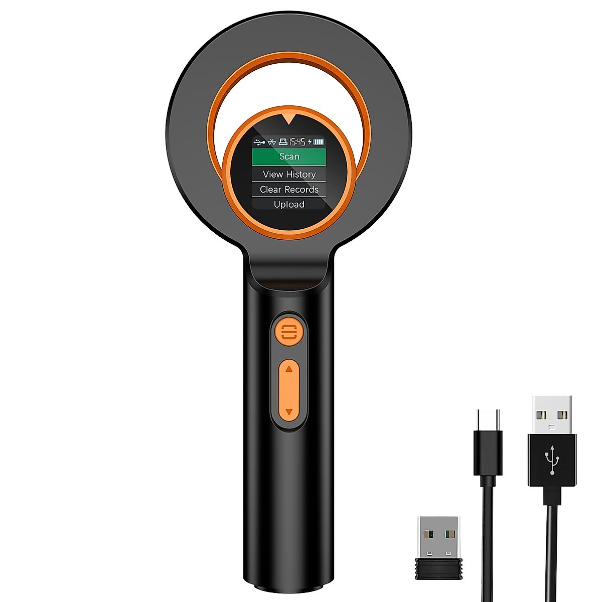 Pet Microchip Scanner,Alacrity 3-IN-1 Connections(2.4GHz Wireless+Bluetooth+USB)Animal Universal Microchip Tag Reader Scanner with 1.44” TFT Screen,800mA*H Rechargeable Battery,240 Pieces Data Storage