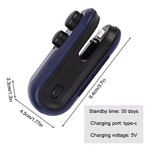 Mini Bag Sealer, 2 in 1 Bag Sealer And Cutter Magnet Rechargeable Sealing Machine Portable Handheld Heat Vacuum Sealer Mini Bag Resealer for Plastic Bags Food Storage Bags (Blue)