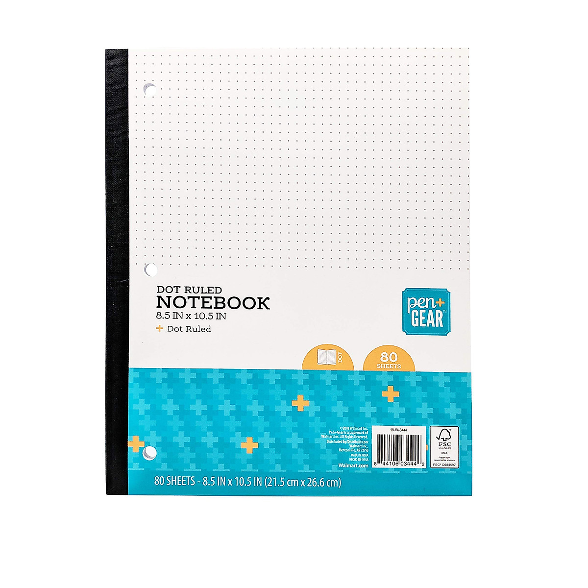 Dot Ruled Notebook 80 Sheet 8.5 x 10.5 inch