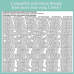 MEANHDAG Dryer Moisture Sensor Plate Bar DC61-02627A for Samsung Replacement Part