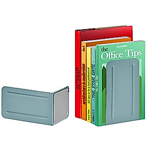 Acrimet Premium Metal Bookends (Heavy Duty) (Green Color) (1 Pair)