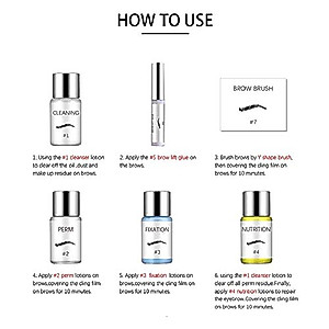 Eyebrow Lamination Kit | KINDD Brow Lamination Kit | Professional DIY Perm Kit for Instant Eyebrow Lift | Wake Up Fuller Feathered Eyebrows | Ideal for Home & Salon Use